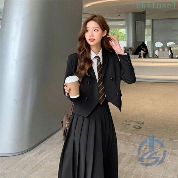 卒業式 スーツ 女の子 卒服 韓国 JK制服 ワンピース スーツ フォーマルスーツ JK制服 ジュニア 子供スーツ キッズスーツ スカートスーツ ロング丈 入園式 ゆったりサイズ S M L XL卒業式 スーツ 女の子 卒服 韓国 JK制服...