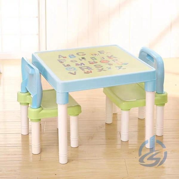 テーブル＆チェアセット子供用テーブルチェアセット 机椅子セット 3歳から デスクセット 学習机 勉強机 幼児用 子供部屋 インテリア 組立式