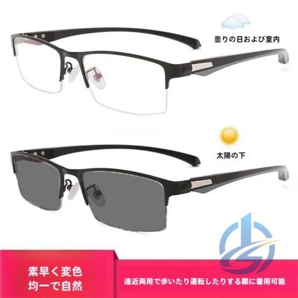 商品仕様 レンズ素材 フレーム素材：金属重量：約21.4g 適用対象：メンズサイズ：写真にご参考特徴：ブルーライトカット、変色レンズ ※レンズの濃度(変色)にかかわらず、紫外線をほぼ100%カットし、有害な光線からしっかり目を守ります。※使...