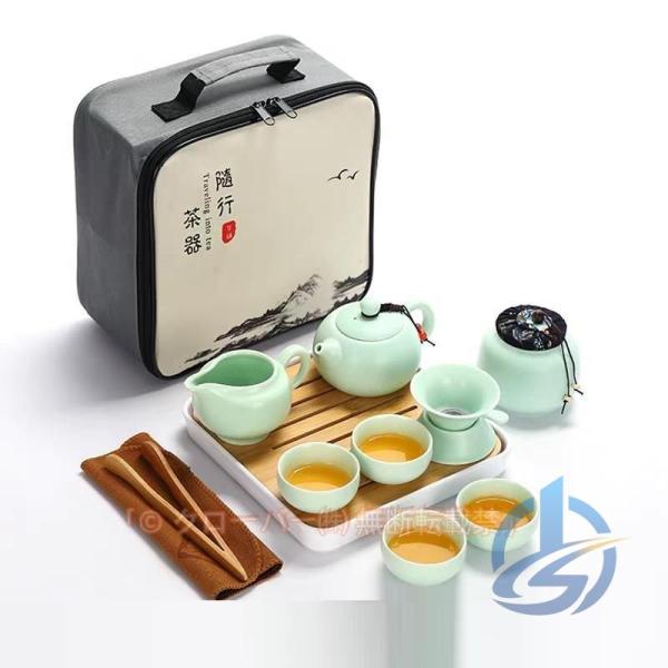 本格茶器フルセット収納バッグ付中国茶器では珍しいキュートで、モダンなデザインです。女子会?お茶会で是非お使い下さい。また、来客のおもてなしにも喜ばれています。中国茶の作法は繊細でありながら大胆でもあり、気軽に生涯にわたって楽しめる趣味といえ...