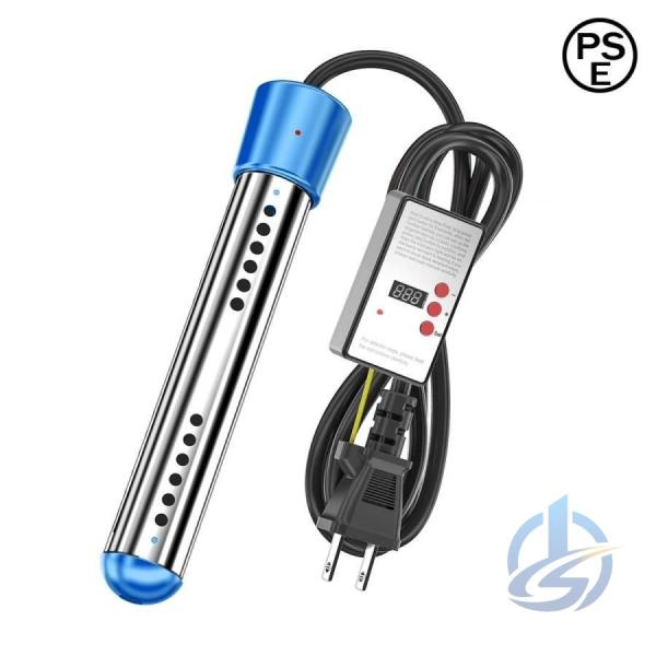 高速暖房 110V 1500Wの電力で5ガロンの水を数分で暖めることができます。ヒーターを挿入する前に、ヒーターが完全に水に浸っていることを確認してから、使いやすい電源を接続してください。安全で便利 湯沸しヒーターには自動シャットダウン機能...