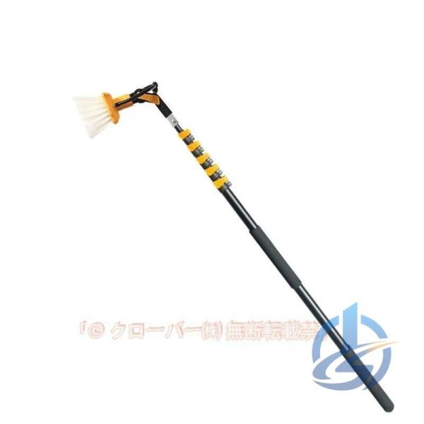 高所掃除ブラシ 外壁掃除 3.6m~9m 給水伸縮ブラシ 35Cmブラシヘッド 窓ガラス/壁掃除 高所ワイパー 業務用 超ロングポール 取り外しが簡単