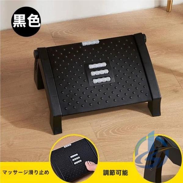 【良い姿勢をキープ＆ゆったりした幅広サイズ】足下に置くだけでデスクワークを楽にするフットレストです。表面には適度な凹凸加工を施しているので、滑りにくくなっており、靴を履いたまま使えます。フットレストに足を揃えて乗せることにより、正しく姿勢が...