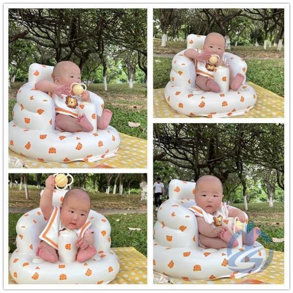お部屋でもお風呂でもお外でもOK赤ちゃんにやさしい、やわらかチェア！エアポンプ内蔵で約2分ほどで簡単に空気が入れられます空気を抜けばコンパクトになるため、公園や旅行先、帰省の際にも手軽に持ち運べます低重心で倒れにくいため、安定感もあり赤ちゃ...