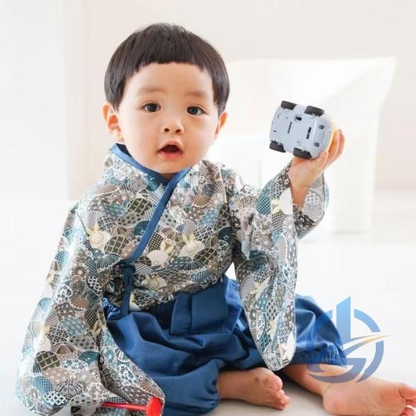 ベビー 袴 袴ロンパース セパレート 女の子 男の子 春 夏 秋 冬 100日祝い綿 撮影 ロンパース 初節句 ベビー服 70 80 90 ベビー袴 和装 着物 お食い初め 初詣 七五三 ひな祭り お宮参り 出産祝いカラー：A B C D ...