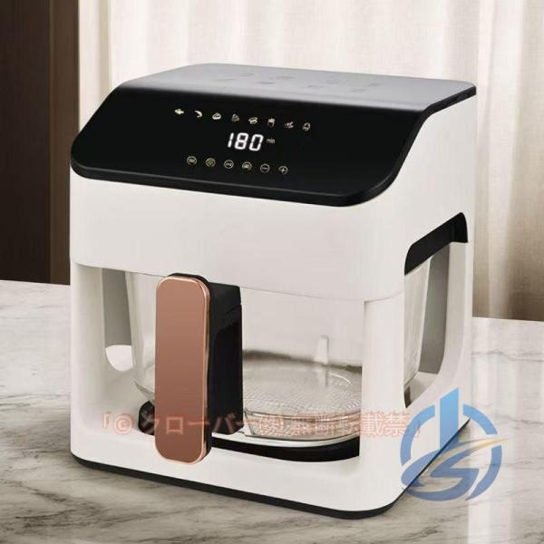 仕様製品名：エアフライヤー色：ブラック容量：5L定格電力：1350（W）定格周波数：50HZ定格電圧：110vタイミング制御：0-30分温度管理：0-200℃募集人数：4?5名制御方法：機械的加熱方法：加熱管加熱安全機能：過熱保護パッケージ...