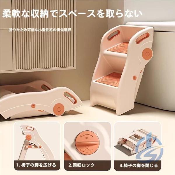 ■子ども用踏み台子供の手の届かない所に大活躍！自分ひとりで出来る喜びと成長♪■手洗い踏み台習慣を身につけるのに最適！軽いので洗面所に自分で運んで一人で手洗い♪■トイレ踏み台喜んでトイレトレーニング！踏み台があれば一人でもトイレに行ける♪■大...