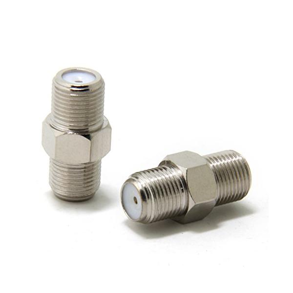 高品質真鍮の材質、ニッケルメッキです。信号ロスを最大限に低減します。アンテナケーブル延長テレビ用アンテナケーブル同軸ケーブルで使用されているF型コネクタ同士を接続することができます。ネジ式Fメス-Fメスネジ式なので、簡単に取り付け、しっかり...