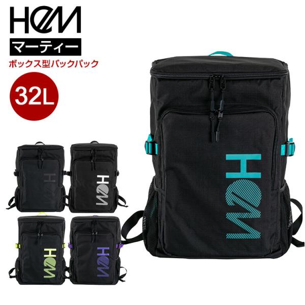 thousand pocket thread texture of curiosity通学に使える多機能リュックがHeMから登場！様々なところにポケットがついているため収納力抜群です。正面にプリントしたHeMロゴはストライプのロゴがアクセン...