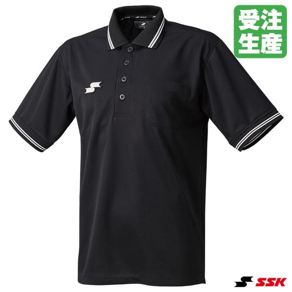 高校野球・日本少年野球連盟（ボーイズリーグ）・全日本少年硬式野球連盟（ヤングリーグ）審判用半袖シャツ。■カラーブラック■サイズS、M、L、O、XO、2XO■着丈L：84cm■素材ポリエステル100%■原産国日本●受注生産●ボーイズリーグ指定...