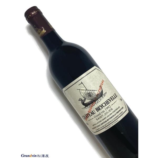 Chateau Beychevelle赤ワイン　750ml[ＡＯＣ］サンジュリアン　第４級[ラベル］経年の汚れがあります[評　価］81点The herb-tinged 1992 is a straightforward, compact w...