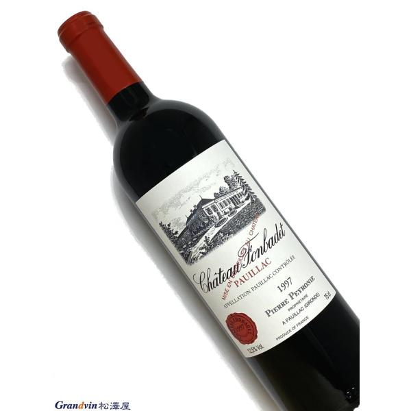 Chateau Fonbadet赤ワイン　750ml[ＡＯＣ］ポイヤック　ブルジョワ級[和　暦］平成 9年