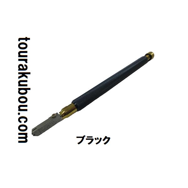 普及型・パターン用　スリムヘッドガラスカッターの定番商品です。□全長：約18cm□オイル充填用スポイト付き□カラー：ブラック