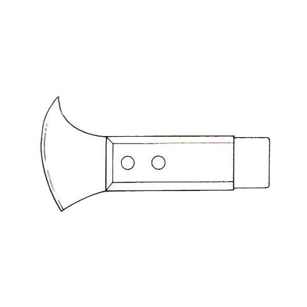 ステンドグラスを鉛線で組む時に使用するナイフです。全長：約12.5cm