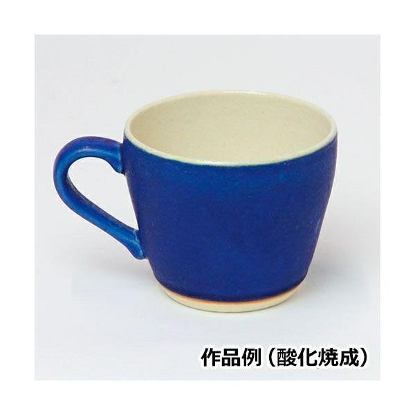 「現代釉薬」は、カラフルな色釉薬で、鮮やかな色が多く、発色も安定しています。 マット調の濃い青釉薬です。□適正焼成温度：1,200〜1,230℃□釉薬に3〜5秒つけたときの適正の厚さ：0.8mm□粉末1kgに対して入れる水分の適正量：900...