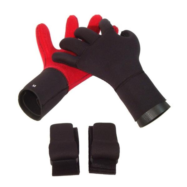 ◆表面はジャージ素材なので、爪等の破損を防ぎます。◆手のひらはドット加工しておりますのですべることなくテイクオフが可能。◆手首の部分はダブル仕様にしておりますのでウェットスーツを挟み込み水の侵入を防ぎます。◆付属のベルトで締めていただくこと...