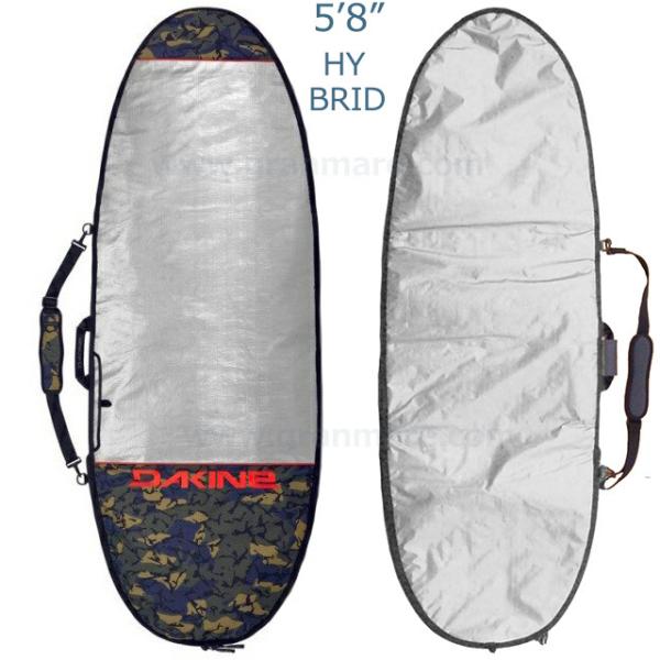 ダカイン DAYLIGHT SURFBOARD BAG HYBRID 5'8 ボードケース1.73m x 63.5cm近年、人気のワイドミニボードに対応アップグレードされた耐熱、耐水性に優れたターポリン素材6.5MMフォームパッド頑丈なYK...