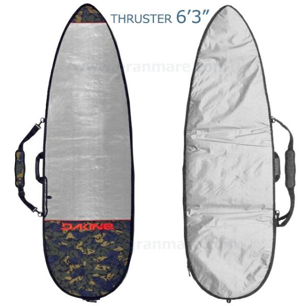 ダカイン DAYLIGHT SURFBOARD BAG THRUSTER 6'3 ボードケース1.9m x 58.4cm・ほとんどのスラスターボードに適応・アップグレードされた耐熱、耐水性に優れたターポリン素材。・6.5mmフォームパッド・...