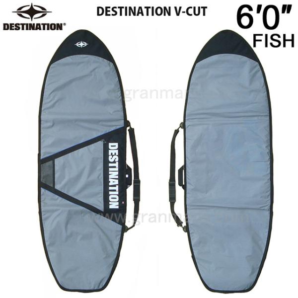 DESTINATION DAYBAG 6'0　グレー【特徴】・198cm x 65cm・5mmフォームパッドを使用したデイリーユース用のハードケースです。・リーシュやワックス等、小物を収納可能なポケット付き・持ち運びの容易なショルダーストラ...