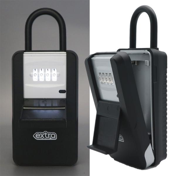 車のキー管理に便利なセキュリティーBOX夜間・暗がりでもスムーズに開閉可能!!※CR2032電池別売車のキー管理に便利なセキュリティーキーボックスの進化版。ダイヤル部分がLEDライトで光るので、暗い場所でも手間なく開閉可能。内容量は収納部分...