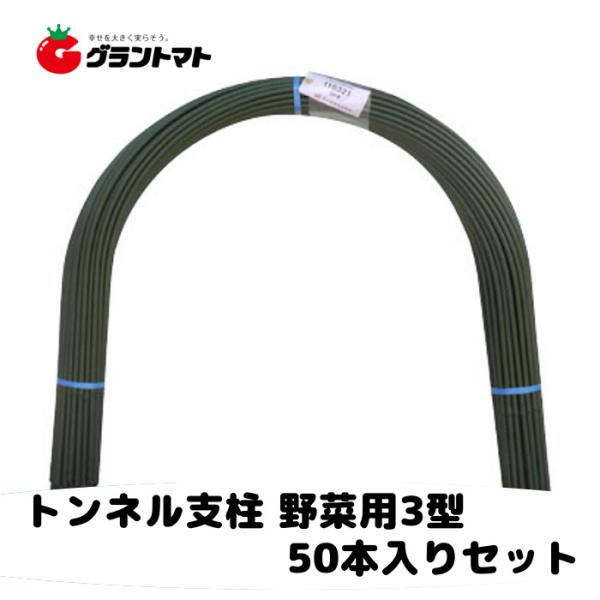 トンネル支柱　野菜用　11mm×2.4ｍ　パック売り50本いり