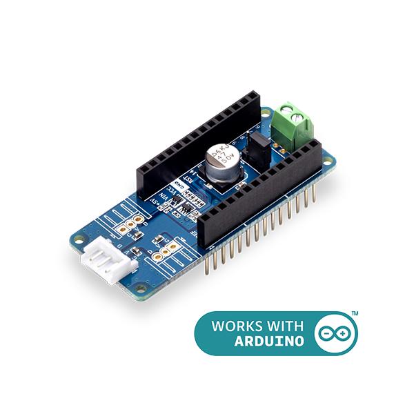 Works with Arduino 認証を取得製品。Arduino公式によってArduino MKRシリーズでの動作が確認されているDYNAMIXELとのシリアル通信用Shieldです。