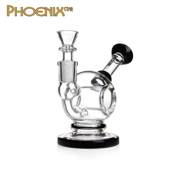 PHOENIX STAR(フェニックススター)のユニークなバブラー。ドーナツ状の穴がある可愛らしいデザインは、持ちやすく喫煙もしやすいよう設計されています。安定感のあるデザインで、14mmジョイント用のクオーツバンガー(別売)等を使用すれば...