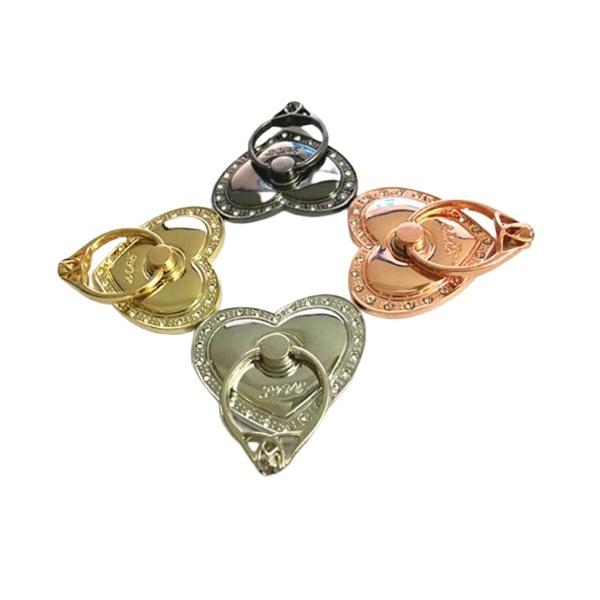 スマホリング ハート キラキラ おしゃれ かわいい 落下防止  iPhone スマホ 携帯用 アンドロイド アイフォン【大人気のキラキラ輝くハートのスマホリング♪】キラキラ輝いて存在感抜群！とっても可愛いハートモチーフのスマホリングです♪リ...