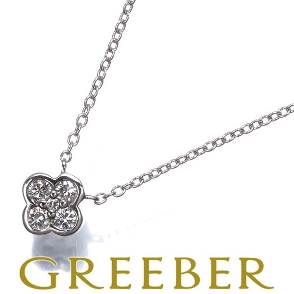 ヴァンドーム ネックレス ダイヤ ダイヤモンド 0.17ct フラワー Pt950/Pt850 BLJ/GENJ
