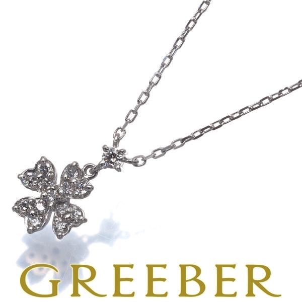 ヴァンドーム ネックレス ダイヤ ダイヤモンド 0.16ct フラワー 2002 クリスマス Pt950/Pt850 BLJ/GENJ