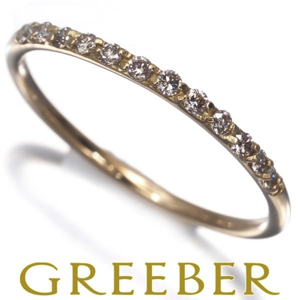 アーカー リング ダイヤ ダイヤモンド 0.12ct 12P 9号 K18YG 箱 指輪 BLJ