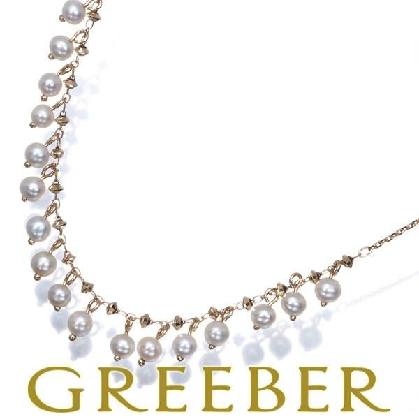 ヴァンドーム ネックレス ベビーパール 真珠 2.8mm ロング K10YG BLJ/GENJ