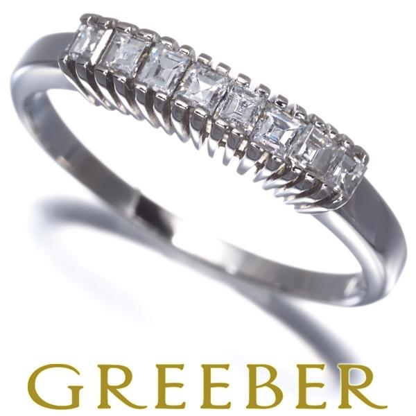 ダイヤ ダイヤモンド 0.26ct スクエアカット クラシック リング Pt900 指輪 GENJ