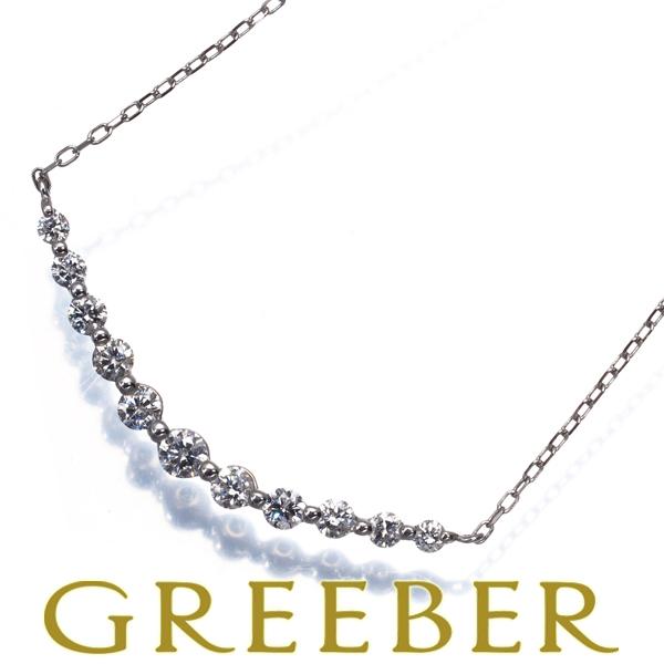 ダイヤ ダイヤモンド 0.50ct 11P ネックレス Pt850 GENJ