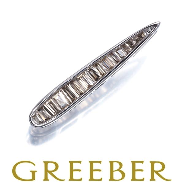 ダイヤ ダイヤモンド 0.40ct テーパーカット ペンダントトップ K18WG GENJ