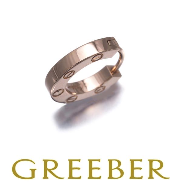 カルティエ ラブ ピアス シングル フープ 片耳 K18PG BLJ