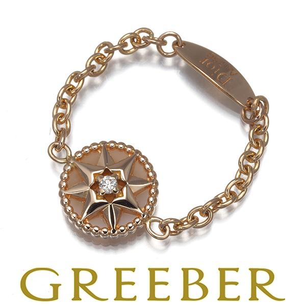 ディオール リング ピンクオパール ダイヤ ダイヤモンド ローズデヴァン チェーン ピンキー 45号 K18PG 指輪 BLJ/GENJ/その他のブランド