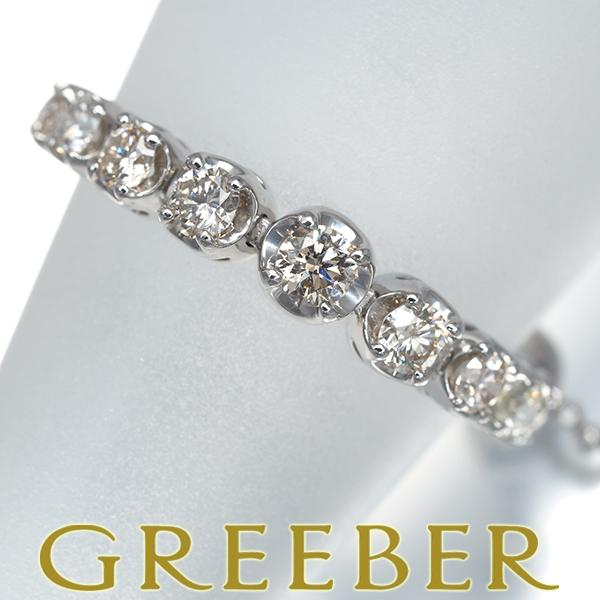 ダイヤ ダイヤモンド 0.50ct チェーン フリーサイズ リング Pt950 指輪 GENJ