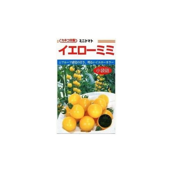 野菜種　ミニトマト　イエローミミ果肉が堅くしっかりしていて独特な食感で食味良好です。種・苗・農業資材品揃え豊富！農家さん御用達のお店　グリーンロフトネモト