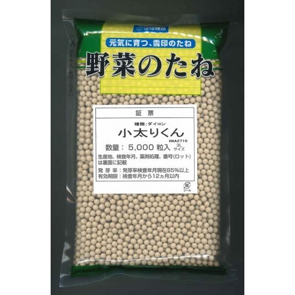 野菜種　大根　小太りくん人気品種！太り、尻つまりよく早くから収穫できる種・苗・農業資材品揃え豊富！農家さん御用達のお店　グリーンロフトネモト