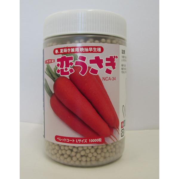 野菜種　人参　恋うさぎ春夏兼用種の早生タイプの人参です種・農業資材品揃え豊富！農家さん御用達のお店　グリーンロフトネモト