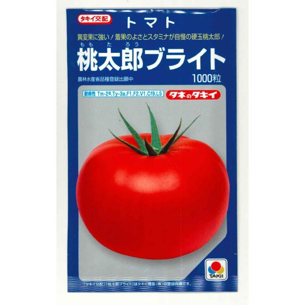 送料無料！野菜種　桃太郎ブライト2024年新品種　黄変果に強い！着果のよさとスタミナが自慢の硬玉桃太郎種・苗・農業資材品揃え豊富！農家さん御用達のお店　グリーンロフトネモト