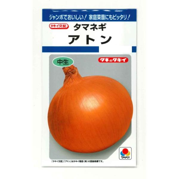 野菜種　たまねぎ　アトン大玉栽培で10月まで、普通栽培では12月までの貯蔵が可能。種・苗・農業資材品揃え豊富！農家さん御用達のお店　グリーンロフトネモト