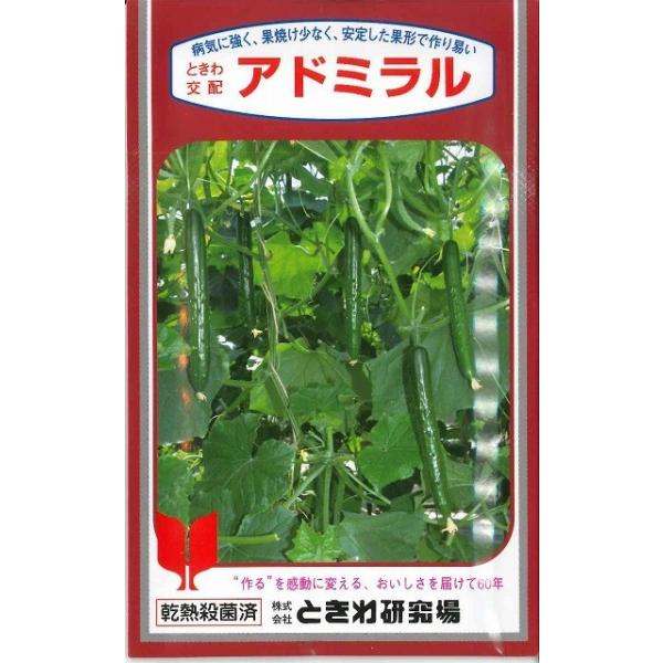 野菜種　きゅうり　アドミラル種・苗・農業資材品揃え豊富！農家さん御用達のお店　グリーンロフトネモト