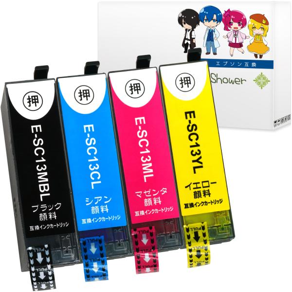 ■SC13 シリーズ｜エプソン（EPSON）互換インクカートリッジ・エプソン（EPSON）SC13 シリーズ【SC13MBL / SC13CL / SC13ML / SC13YL】と互換性のあるインクカートリッジです。・こちらの商品はエプソ...
