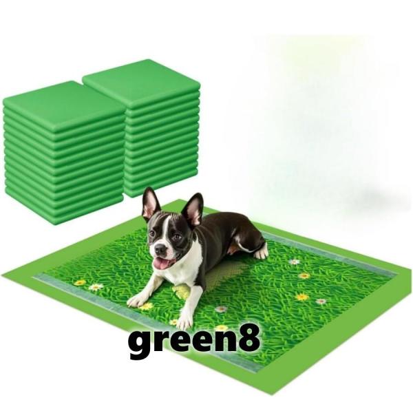 高品質の素材：ペットトイレは多層構造と高分子吸収材を採用し、尿をしっかり吸収し、水漏れを防ぎます，草の模様で前後が分かりやすい実用的：ペットシーツ ワイド 厚型のデザインは芝生に似ており、犬が自然な体験を楽しみながらトイレを使用できるように...