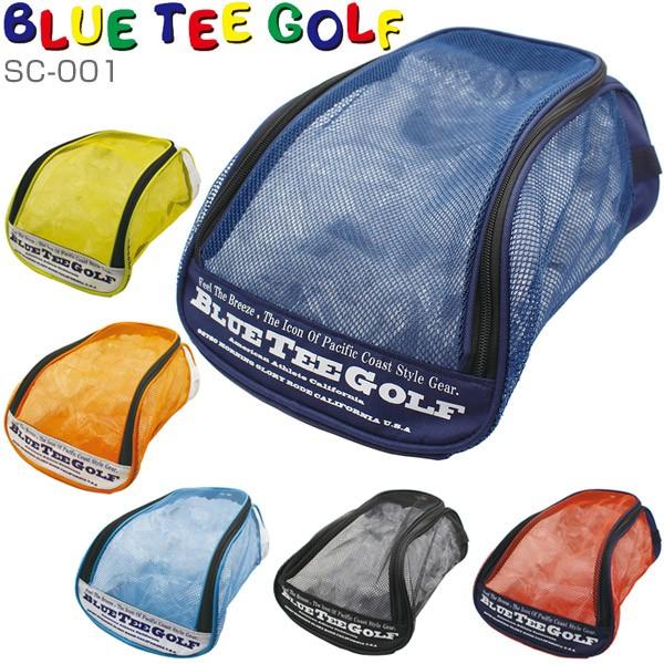 ブルーティーゴルフ ナイロン メッシュ シューズケース SC-001 BLUE TEE GOLF ゴルフ ゴルフ用品 ゴルフバッグ かばん カバン 鞄 シューズバッグ バック 靴入れ シューズ ケース Shoes case イエロー オレン...