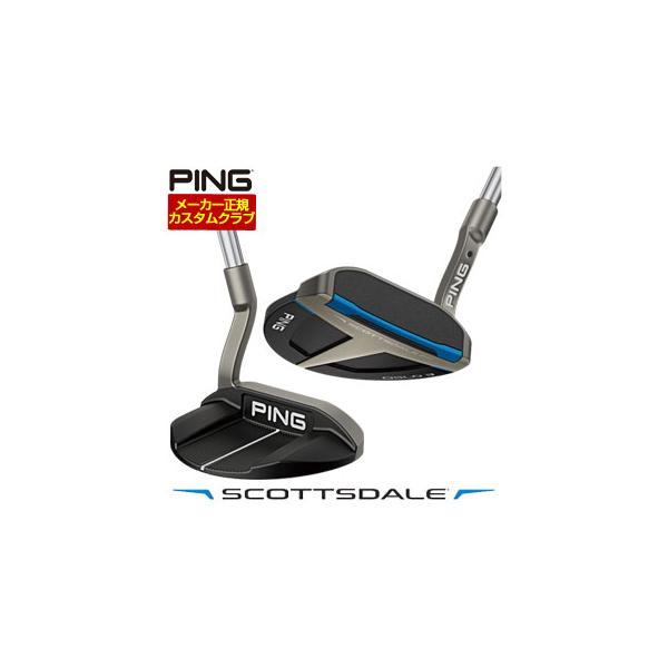 PING Scottsdale Putter ピン スコッツデール スコットデール パター オスロ3 OSLO3 PING PP58 BLK BLU BLACK BLUE MIDSIZE PP-58 ブラック ブルー ミッドサイズ 右用 左...