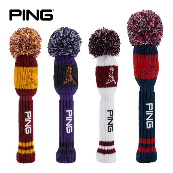 ・カレッジライクなARIZONAレトロシリーズ・PINGロゴとMr.PINGの刺しゅう入り・シャフトもしっかり保護できる仕様・番手タグ：2・3・4・5・6・7・X・ハイブリッド用ヘッドカバー《素材》アクリルPING GOLF おすすめ オス...