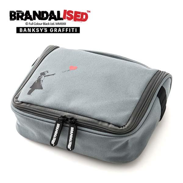 Banksy Banksy ゴルフ ゴルフ用品 ラウンド用品 おすすめ オススメ ゴルフバッグ カバン 鞄 バッグ バック ミニバッグ カートバッグ ケース ポーチ ナイロン 青 灰色 アート アーティスト 落書き ステンシル グラフィティ...